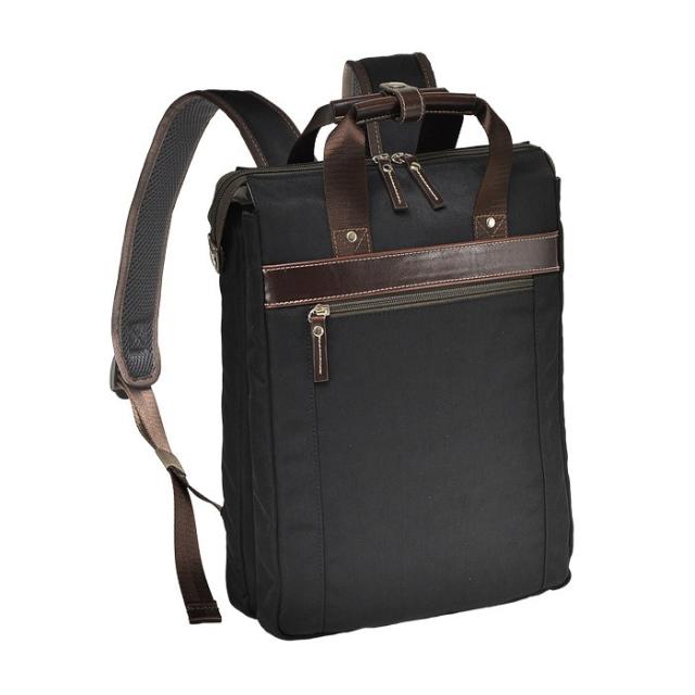 HR★☆ トートリュック B4サイズ ツイルナイロン 日本製 豊岡製鞄 42568-01 黒[送料無料(一部地域を除く)]