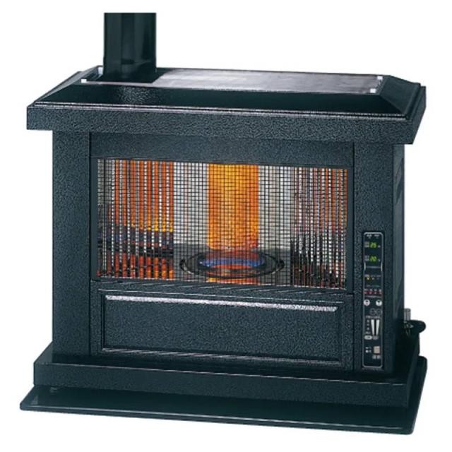 煙突式石油ストーブ アンティーク調 灯油ストーブ トヨトミ 木造17畳 最大27畳 HR-T65N 寒冷地向け 半密閉式 両面輻射タイプ