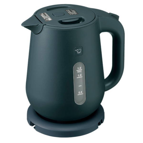 電気ケトル 1.2L 象印 湯沸かしケトル 湯沸かし器ポット ハイパワー 1300W スレートブラック