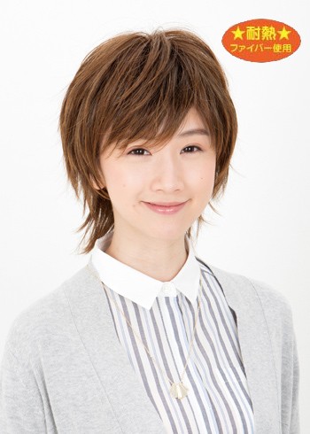 Lapin dor レディースウィッグ シャイニーショート(ミルキーブラウン)（ラパンドアール/フルウィッグ/髪/ヘアー/イメージチェンジ）