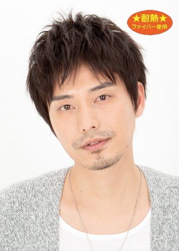 Lapin d’or Homme メンズウィッグ ストリームショート(ディープブラウン)（ラパンドアール/フルウィッグ/髪/ヘアー）