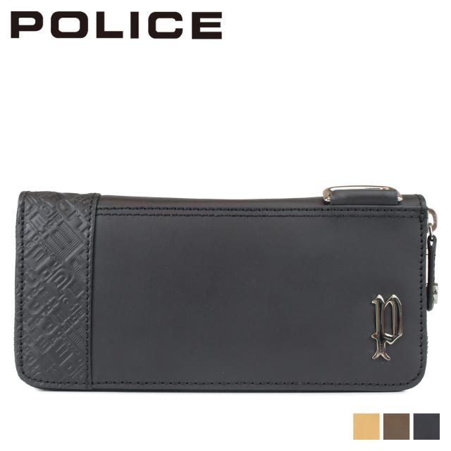 ポリス POLICE 財布 長財布 メンズ ラウンドファスナー レザー CIRCUIT ROUND WALLET PA-6104
