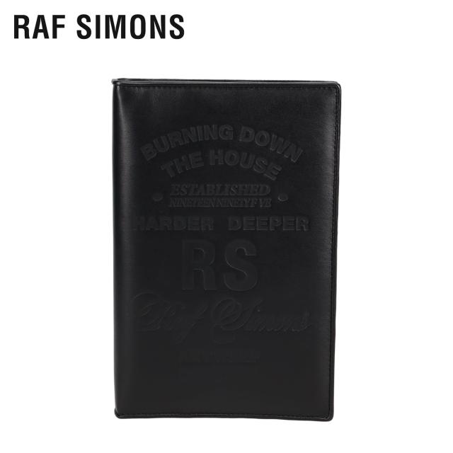 ラフシモンズ RAF SIMONS 財布 長財布 メンズ BIG ZIPPED WALLET ブラック 黒 192-941