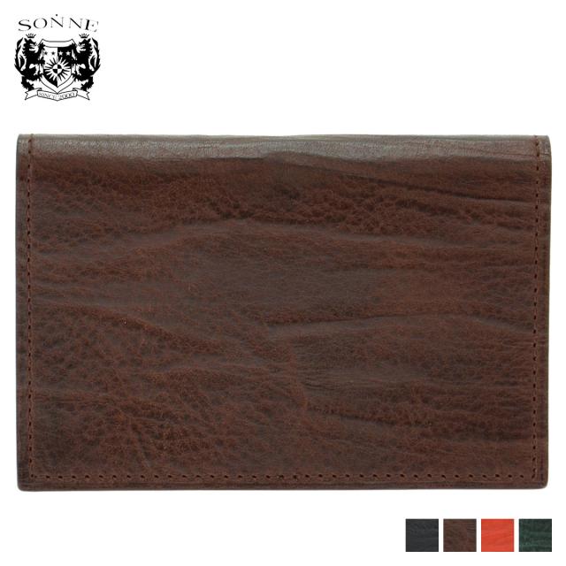 ゾンネ SONNE カードケース 名刺入れ 定期入れ メンズ シロッコ ビジネス SIROCCO CARD HOLDER SOD004B