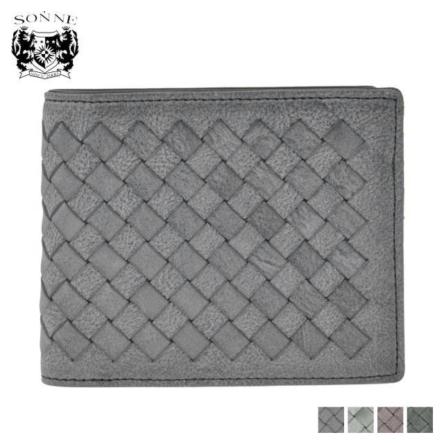 ゾンネ SONNE 財布 二つ折り メンズ シビラ SIBILLA WALLET ブラック ネイビー ブラウン グリーン SOM003