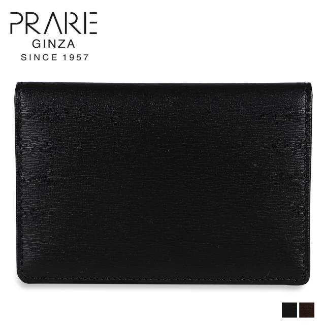 プレリーギンザ PRAIRIE GINZA カードケース 名刺入れ 定期入れ メンズ 本革 ボックス カーフ NP56310