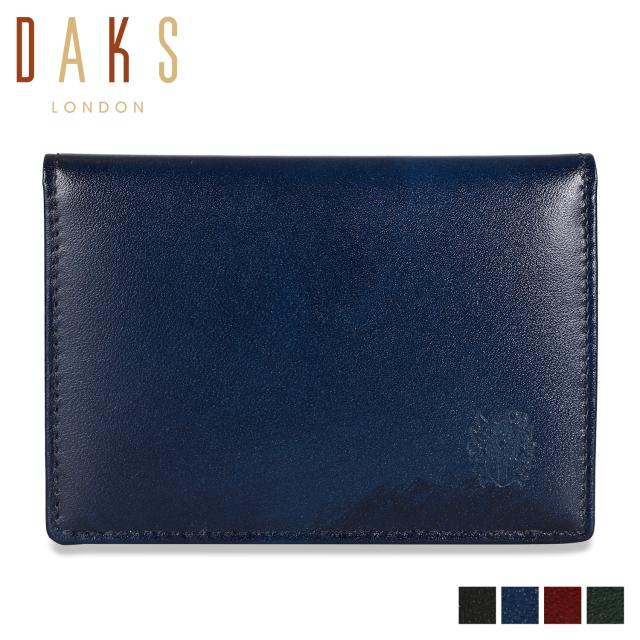 DAKS ダックス カードケース 名刺入れ 定期入れ メンズ スリム 本革 CARD CASE DP38590
