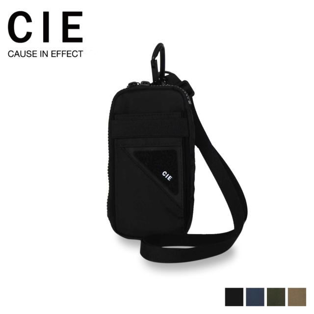 CIE シー ポーチ 小物入れ フローネック メンズ レディース ブラック ネイビー ベージュ オリーブ 黒 022107