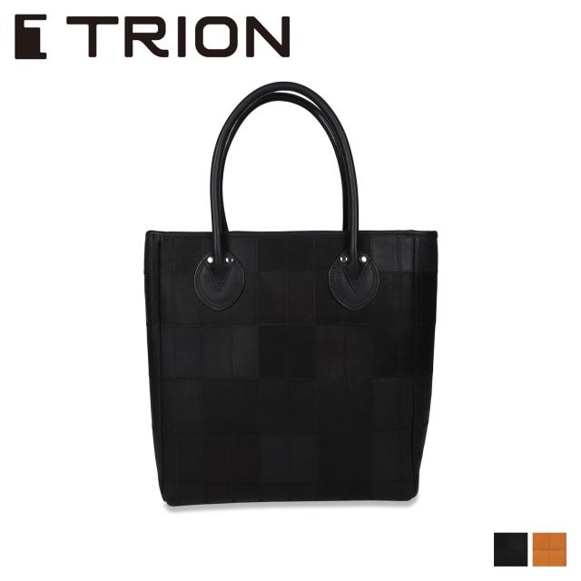 トライオン TRION バッグ トートバッグ メンズ レディース パネルレザー 縦型 TOTE ブラック ブラウン 黒 DPC250