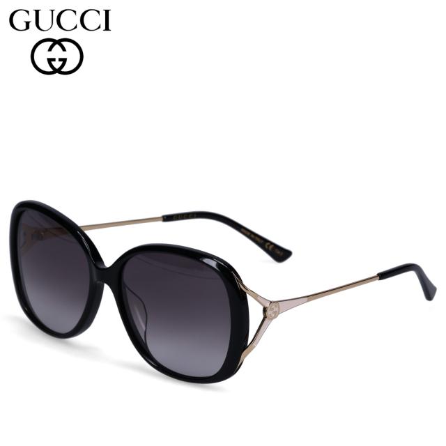 グッチ GUCCI サングラス メンズ レディース アジアンフィット UVカット 紫外線対策 ブラック 黒 GG0649SK-001 母の日