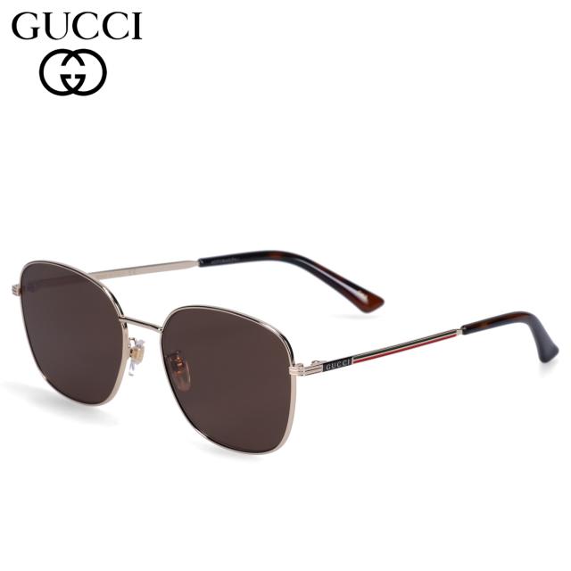 グッチ GUCCI サングラス メンズ レディース アジアンフィット UVカット 紫外線対策 ゴールド GG0837SK-002 母の日