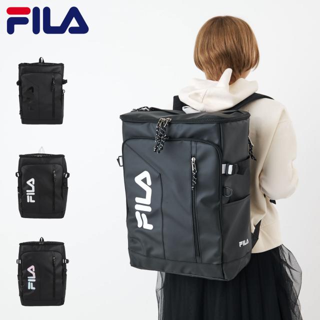 FILA フィラ リュック バッグ バックパック サイン メンズ レディース 30L ボックス型 撥水 軽量 7762