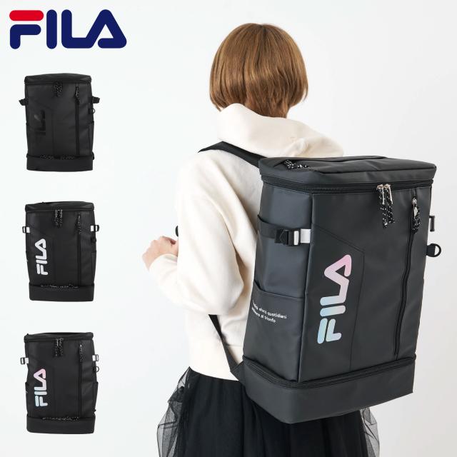 FILA フィラ リュック バッグ バックパック サイン メンズ レディース 35L ボックス型 撥水 軽量 7763
