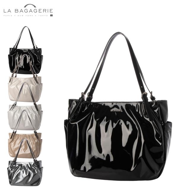 ラ バガジェリー LA BAGAGERIE トート バッグ レディース ファスナー付き Mサイズ B0035-03