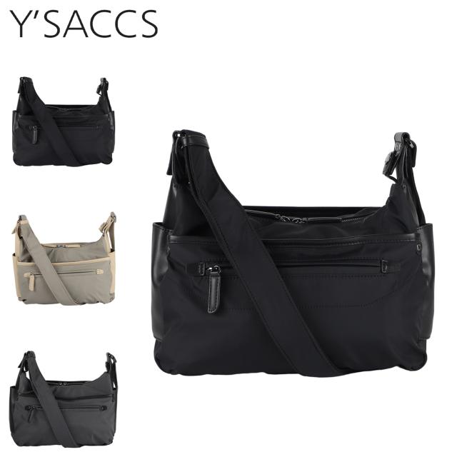 イザック Y’SACCS バッグ ショルダーバッグ レディース 斜めがけ ナイロンタフタ リサイクルレザー デイリー Sサイズ 20-027-02