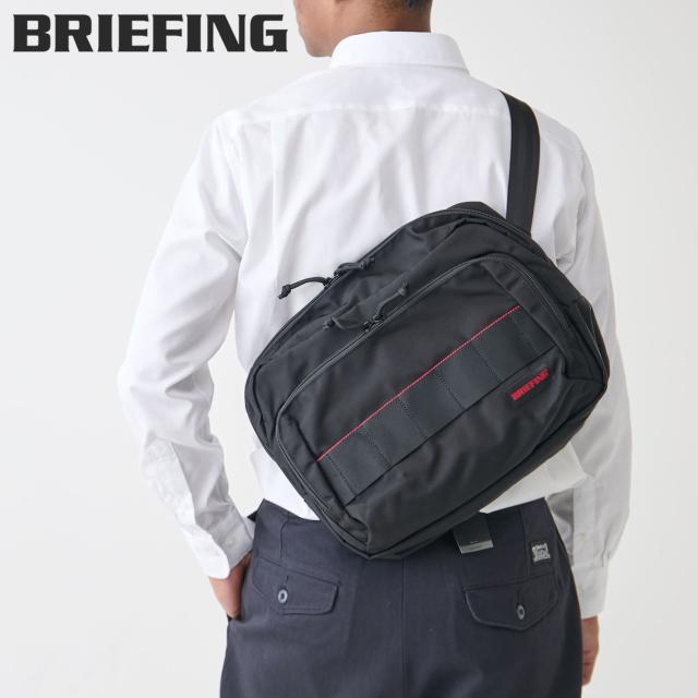 ブリーフィング BRIEFING ショルダーバッグ Mサイズ メンズ レディース 斜めがけ BS BOX SHOULDER M AG ブラック 黒 BRA241L41