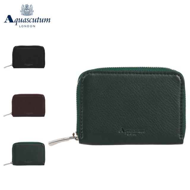アクアスキュータム AQUASCUTUM 財布 小銭入れ ケース メンズ ラウンドファスナー 本革 AQW-3080119