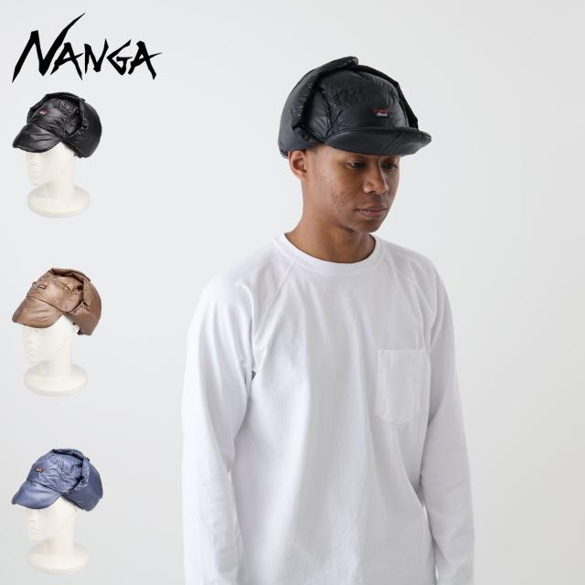 NANGA ナンガ キャップ 帽子 フラップキャップ ダウン マウンテンロッジダウンイヤー メンズ レディース 防寒 NA2441-3B001-A