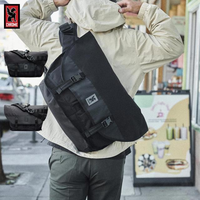 クローム CHROME メッセンジャーバッグ ショルダーバッグ シーティーゼット メンズ レディース 24L 大容量 防水 ブラック 黒 BG380