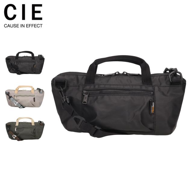 CIE シー バッグ ショルダーバッグ メンズ レディース 1.4L 斜めがけ 防水 軽量 日本製 W-CROSS ブラック グレー カーキ 黒 032501