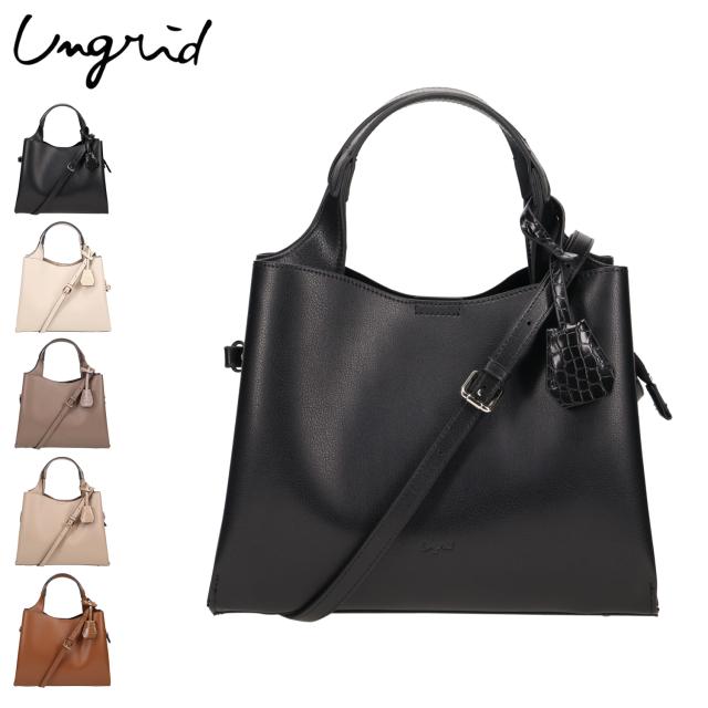 アングリッド Ungrid バッグ ショルダーバッグ ハンドバッグ レディース 斜めがけ 大人 軽量 クロコキーチャーム付 UNG-54030B