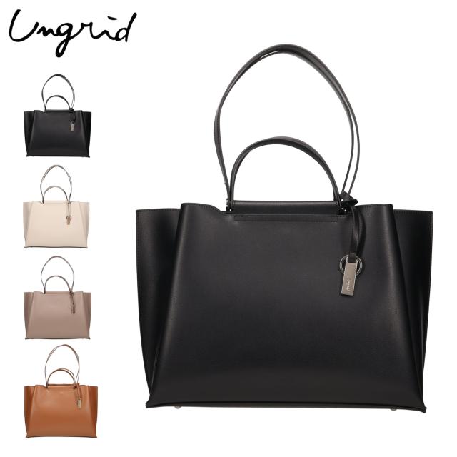 アングリッド Ungrid バッグ トートバッグ ショルダーバッグ レディース 斜めがけ 大人 軽量 プレートチャーム付 UNG-54040B