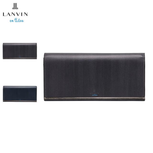 ランバンオンブルー LANVIN en Bleu 財布 長財布 メンズ 本革 小銭入れ付き レノア ブラック ネイビー 黒 518614