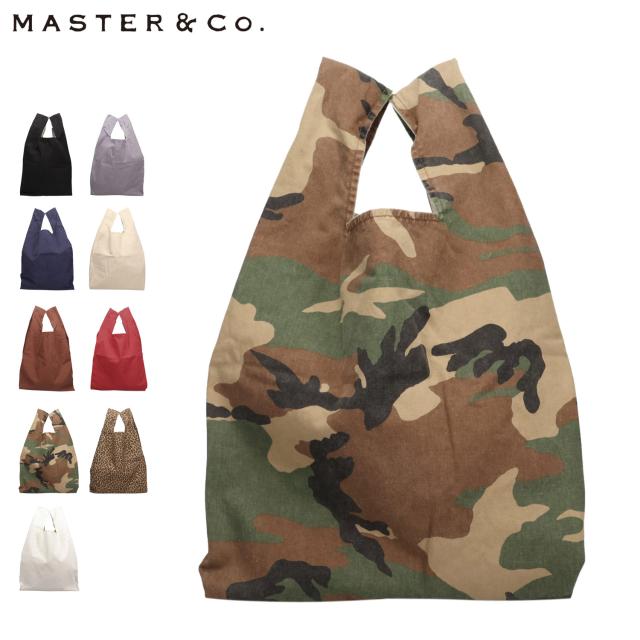 MASTER&Co. マスターアンドコー トートバッグ エコバッグ 買い物バッグ メンズ レディース 折りたたみ 大容量 マチ広 コットン MC080