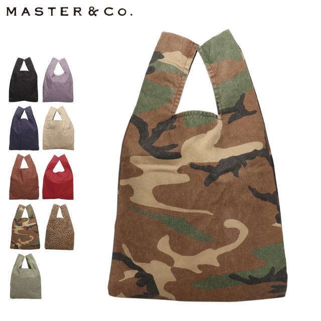 MASTER&Co. マスターアンドコー トートバッグ エコバッグ 買い物バッグ メンズ レディース 折りたたみ 大容量 マチ広 コットン S MC080S