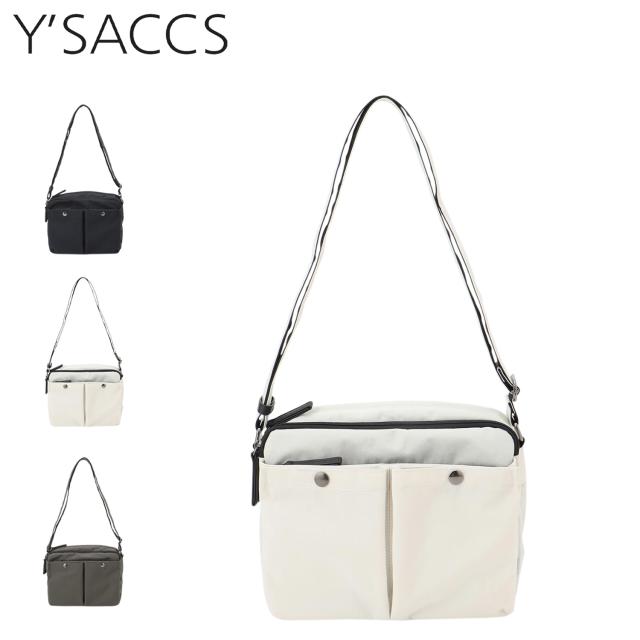 イザック Y’SACCS バッグ ショルダーバッグ クリンクルナイロン ダブルポケット レディース B5 軽量 斜めがけ 20-008-11