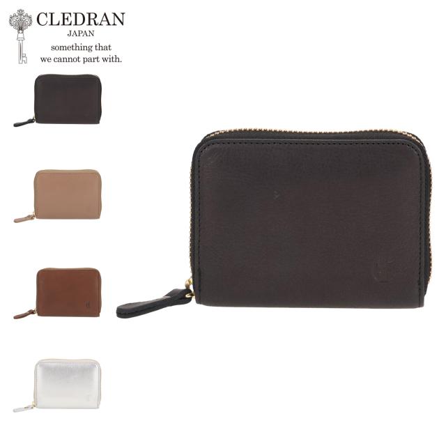 CLEDRAN クレドラン 財布 ミニ財布 メンズ レディース ラウンドファスナー 小銭入れ付き 本革 TANTE BELLOWS WALLET CL-3822