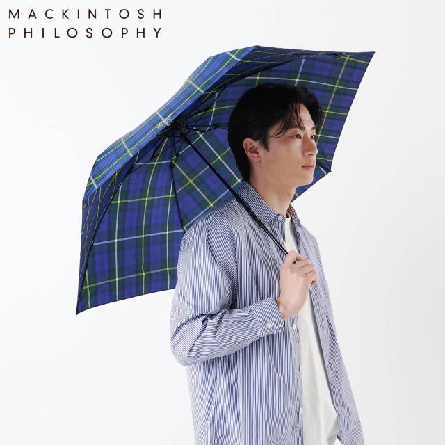 マッキントッシュ フィロソフィー MACKINTOSH PHILOSOPHY 折りたたみ傘 雨傘 レディース メンズ 55cm 軽量 UV加工 21-431-11075-02