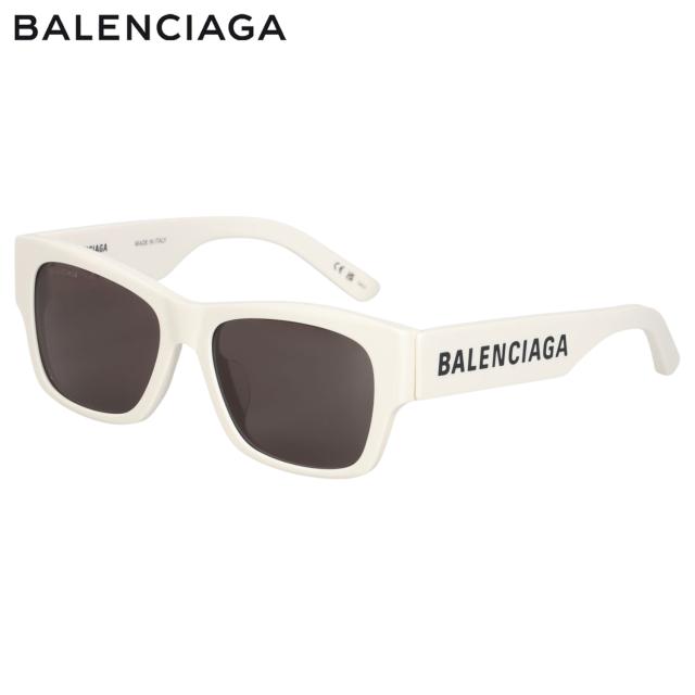 バレンシアガ BALENCIAGA サングラス メンズ レディース UVカット アジアンフィット ホワイト 白 BB0262SA-003