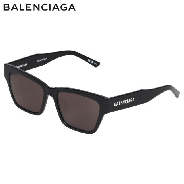 バレンシアガ BALENCIAGA サングラス メンズ レディース UVカット アジアンフィット ブラック 黒 BB0307SA-001