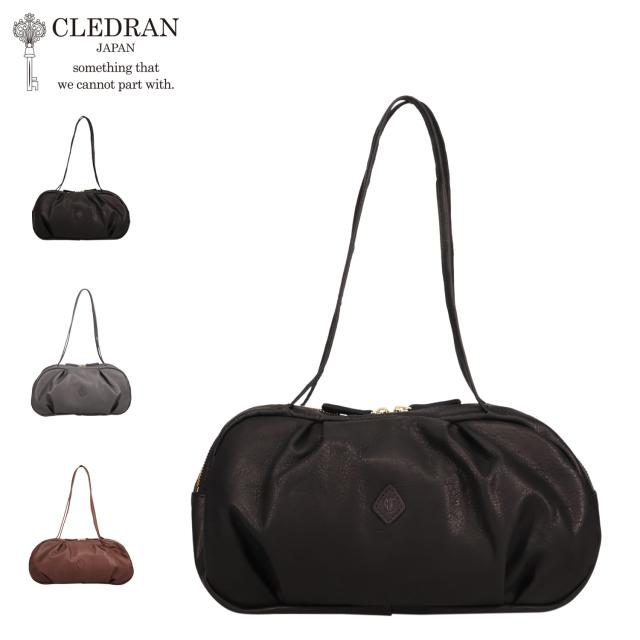 CLEDRAN クレドラン バッグ ボストンバッグ レディース 本革 軽量 ファスナー付き GALE TUCK BOSTON CL-3848
