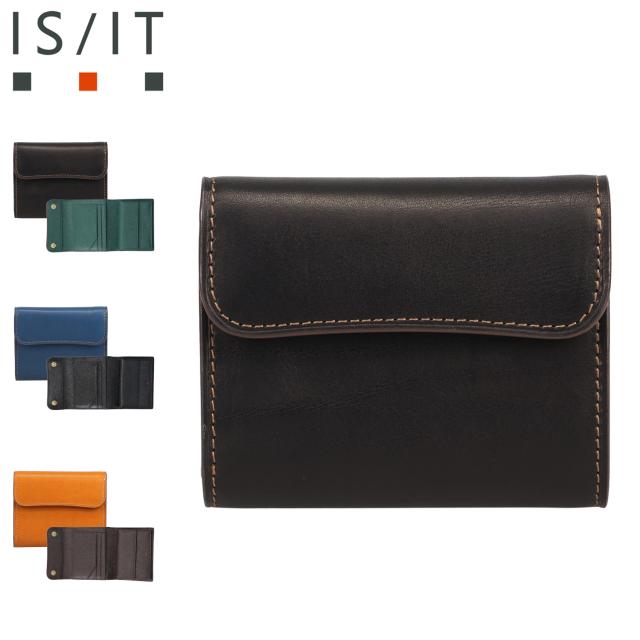 IS/IT イズイット 財布 二つ折り 小銭入れ ケース グローブ メンズ レディース 軽量 本革 牛革 948603