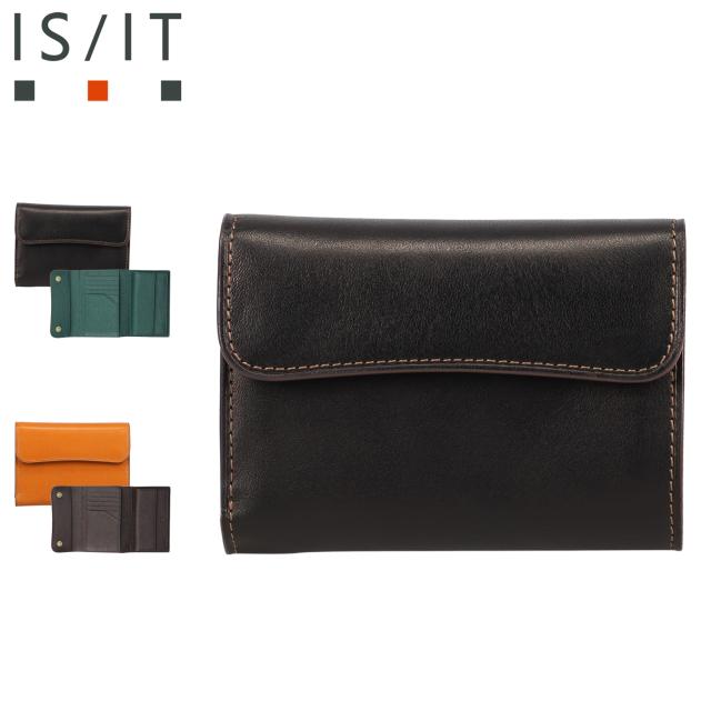 IS/IT イズイット 財布 二つ折り 小銭入れ グローブ メンズ レディース 軽量 本革 牛革 948604