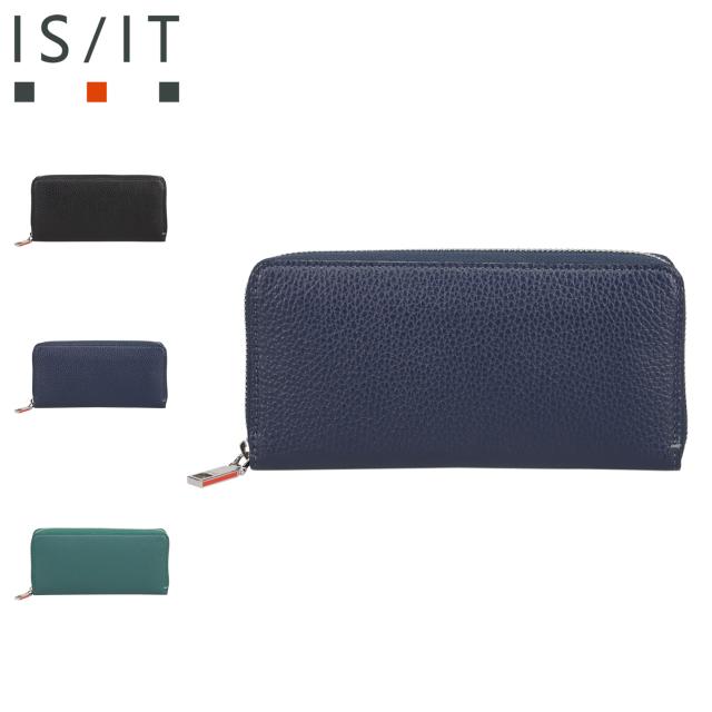 IS/IT イズイット 財布 長財布 コクーン メンズ レディース ラウンドファスナー 牛革 本革 軽量 947606
