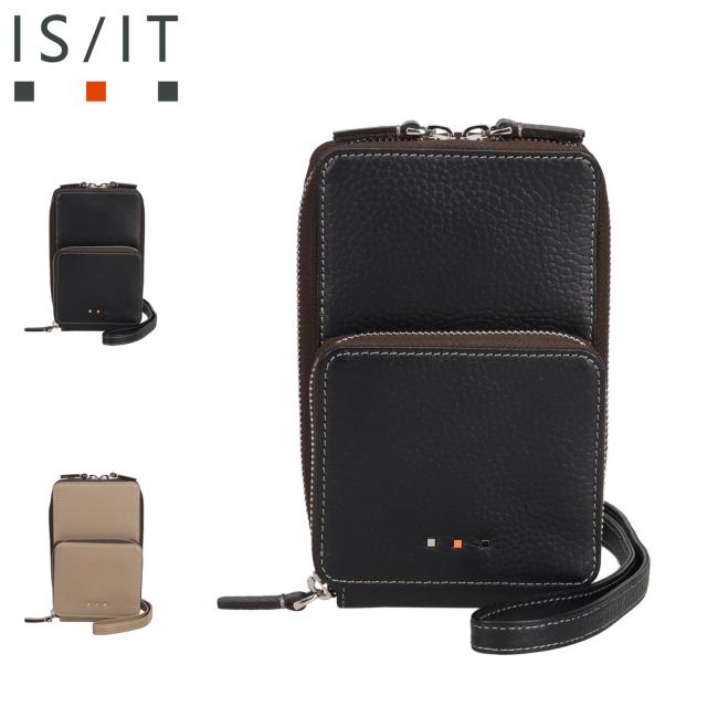 IS/IT イズイット バッグ スマホショルダーバッグ 小物入れ ボーノ メンズ レディース 牛革 本革 軽量 972115