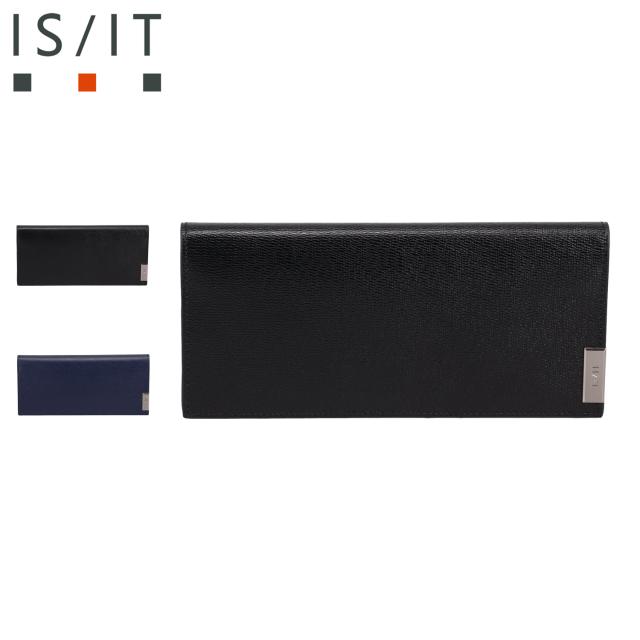 IS/IT イズイット 財布 長財布 メンズ 薄い 本革 パーカー ブラック ネイビー 黒 990604