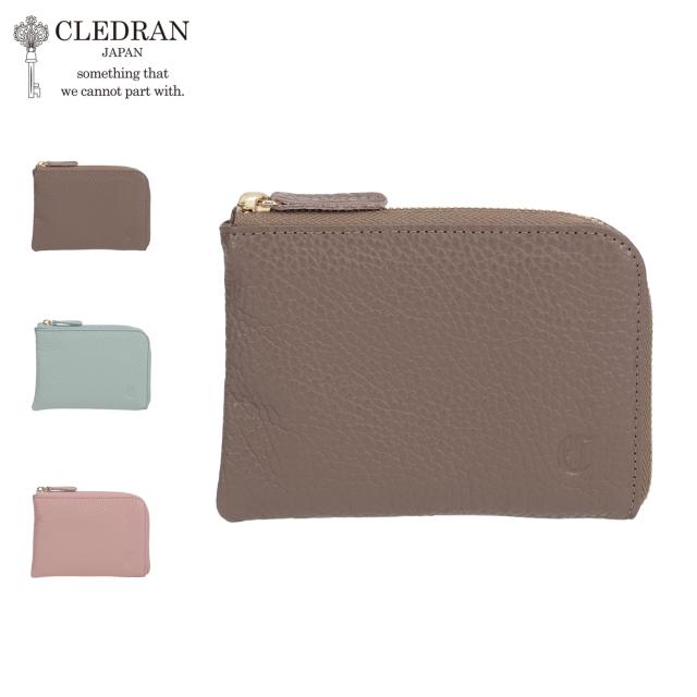 CLEDRAN クレドラン 財布 ミニ財布 小銭入れ レディース 本革 牛革 L字ファスナー コンパクト SOU SHORT SLIM WALLET CL-3474