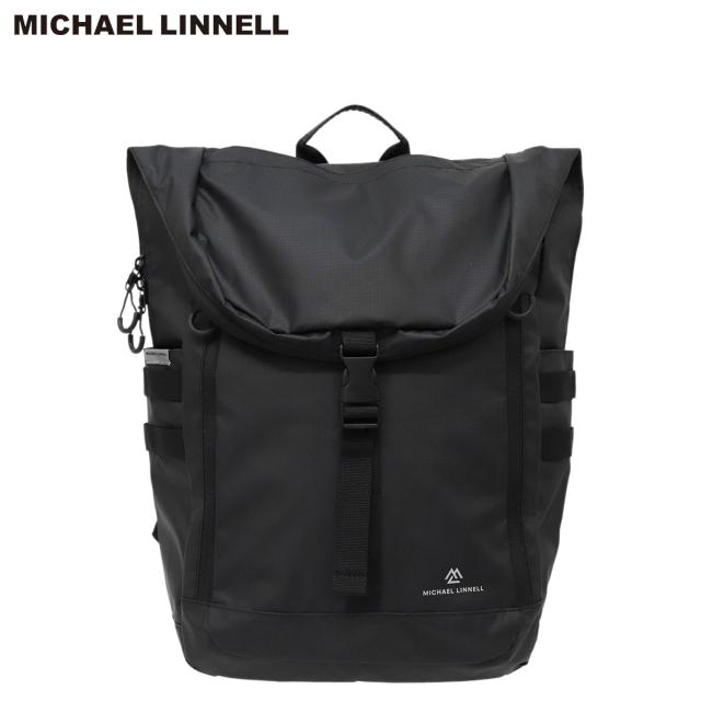 マイケルリンネル MICHAEL LINNELL リュック バッグ バックパック メンズ レディース 33L 大容量 軽量 撥水 ブラック 黒 MLAC-34