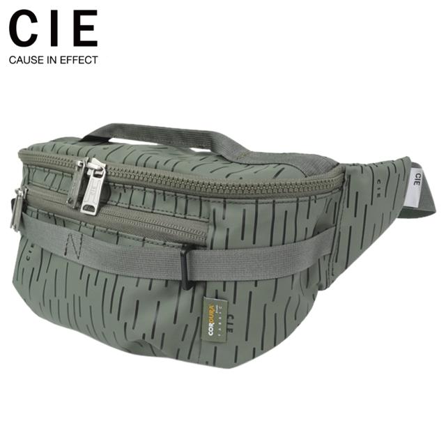 CIE シー バッグ ウェストポーチ ボディバッグ メンズ レディース 3L 軽量 斜めがけ 防水 撥水 日本製 GRID3 グリーン 032069RC