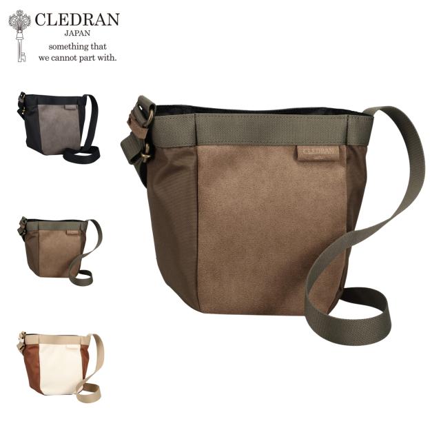 CLEDRAN クレドラン バッグ ショルダーバッグ メンズ レディース 人工スエード 軽量 撥水 斜めがけ 日本製 CL3870