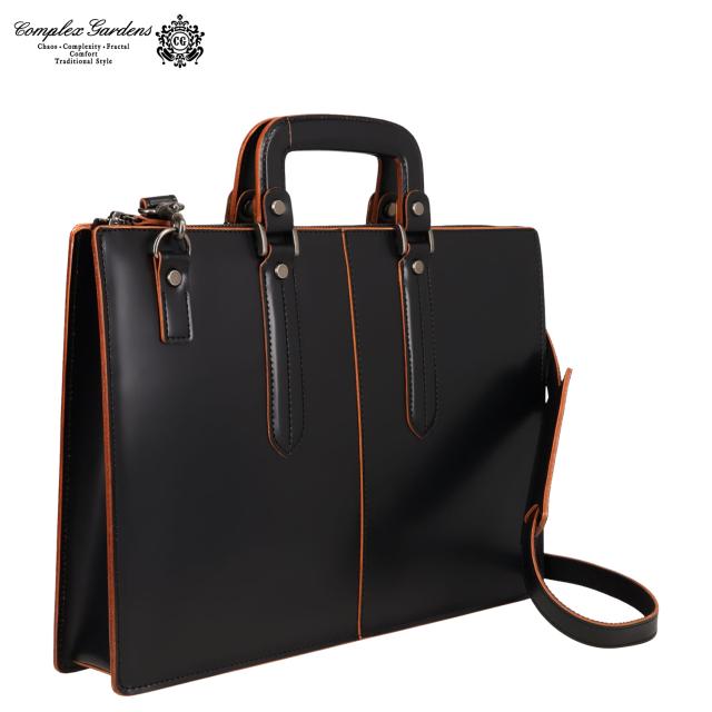 COMPLEX GARDENS コンプレックスガーデンズ バッグ ブリーフケース ビジネスバッグ メンズ A4 本革 牛革 3681