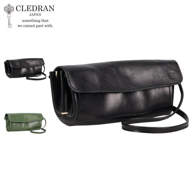 CLEDRAN クレドラン お財布 ショルダー バッグ スマホ ポシェット レディース 軽量 小さめ 本革 斜めがけ CL3449