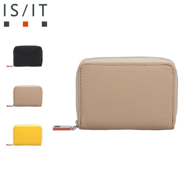 IS/IT イズイット 財布 二つ折り メンズ レディース ラウンドファスナー 本革 じゃばら アコーディオン 998602
