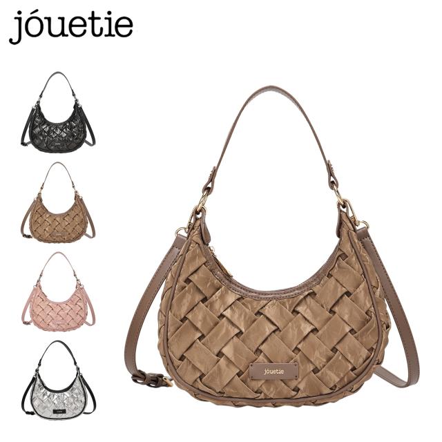 ジュエティ jouetie バッグ ショルダーバッグ クロスエンボス レディース 軽量 斜めがけ コンパクト 三日月型 JUT-82220B