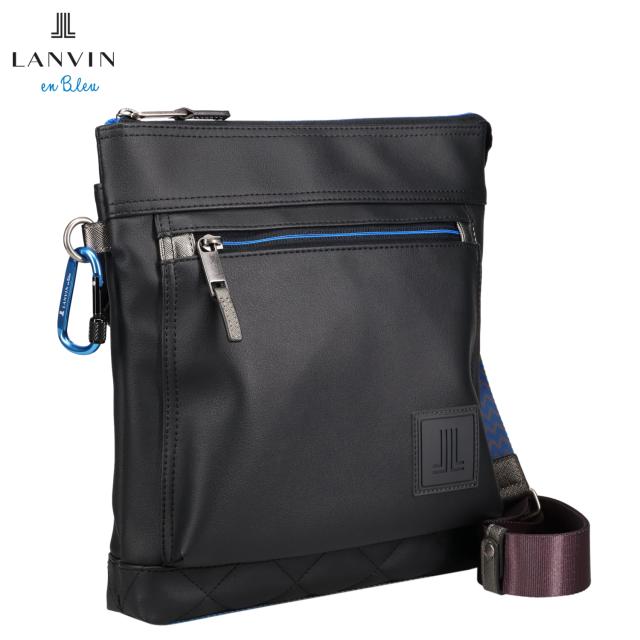 ランバンオンブルー LANVIN en Bleu ショルダーバッグ メンズ レディース 斜めがけ 大人 軽量 クレンズ ブラック 黒 502112