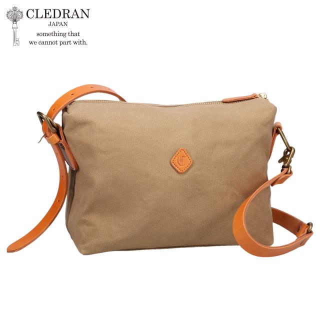 CLEDRAN クレドラン バッグ ショルダーバッグ メンズ レディース 斜めがけ 大人 軽量 INNO 2WAY SHOULDER M ベージュ CL2039
